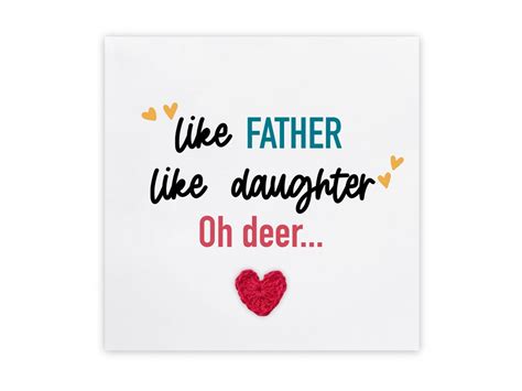 Funny Fathers Day Card For Dad Joke Fathers Day Card From Daughter
