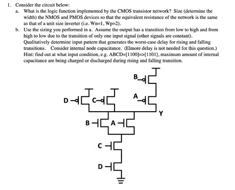 Solved Please Help With This Question Consider The Circuit Below