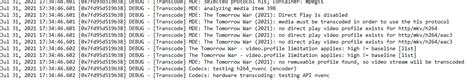transcoding problem · issue 1035 · plexinc plex media player · github