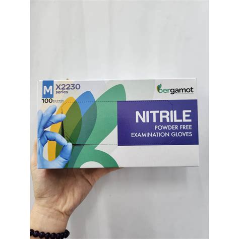 X2230 Bergamot Nitrile Gloves Powder Free Examination Gloves Msize100
