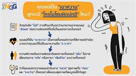 คุณแม่เป็นเบาหวาน ลูกจะมีโครโมโซมผิดปกติไหม Qualifi มาตรฐาน Usa By