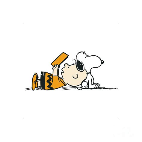 Snoopy And Charlie Brown Drawing By Elie Widyastuti Fine Art America