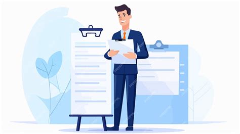 Employer Checklist Analysis Vector Illustration For Business