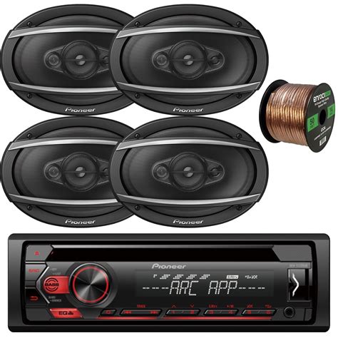Pioneer DEHS1200UB Single-DIN CD Player AM/FM Car Stereo Receiver, 4 x ...