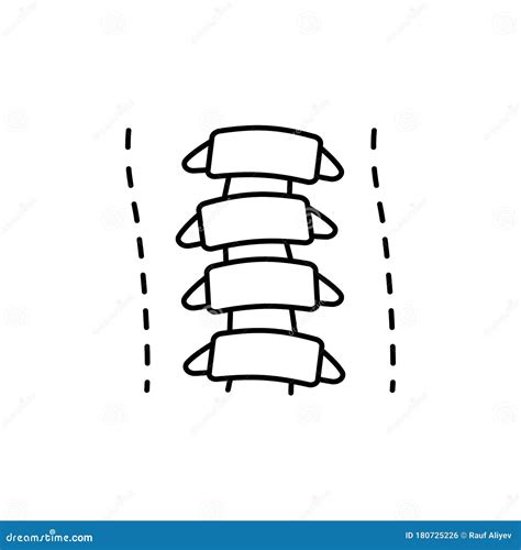 Scoliosis Icon Monochrome Simple Scoliosis Icon For Templates Web