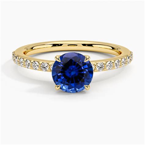 Lab Grown Sapphire Luxe Elodie Lab Diamond Ring 14 Ct Tw In 14k