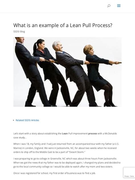 What Is An Example Of A Lean Pull Process Pdf Six Sigma Hamburgers