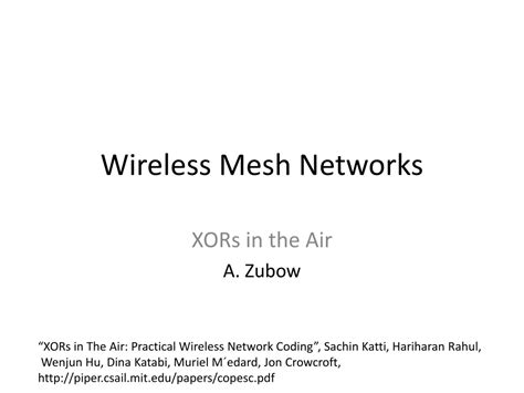 ppt wireless mesh networks powerpoint presentation free download