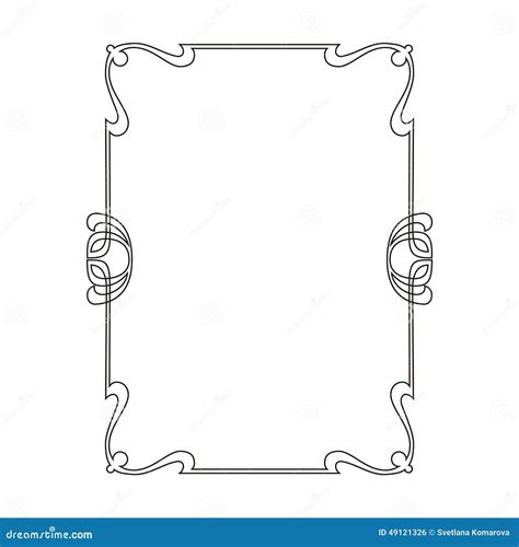 Rectangular Decorative Frame Vector Illustration