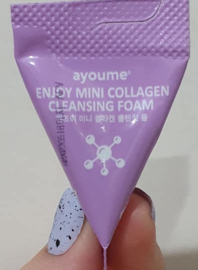 Очищающая корейская пенка для лица Ayoume enjoy mini collagen cleansing ...