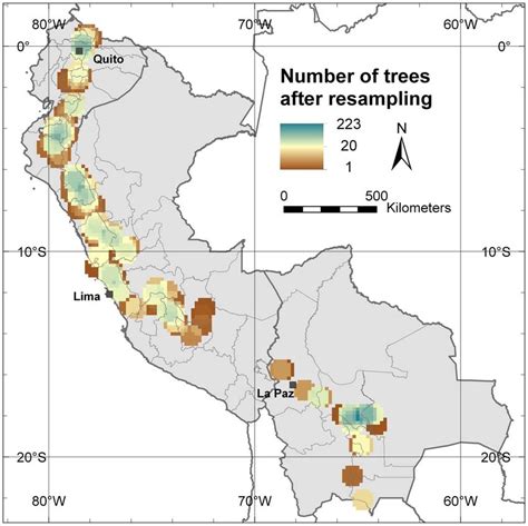 Number Of Trees Per Grid After Re Sampling This Map Is Made With A Download Scientific Diagram