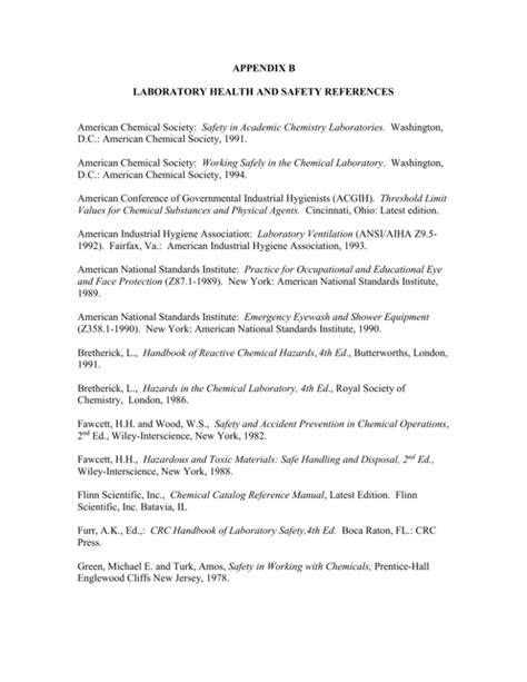 Appendix B References Prosser Babe District