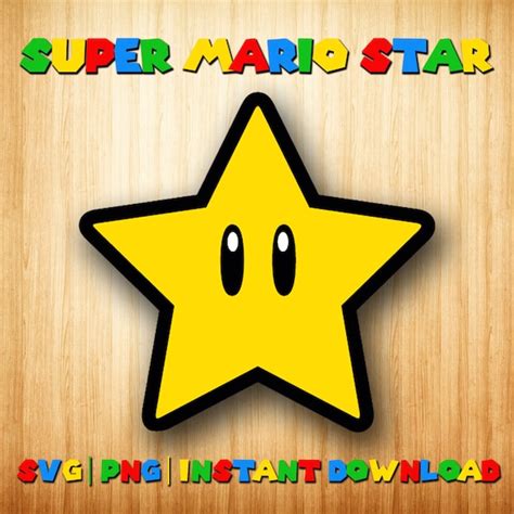 Mario Star Stencil