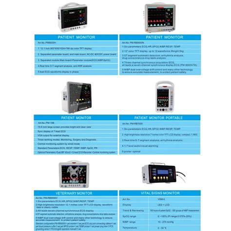 Vital Signs Monitoring Machine Medical Handheld Monitoring System Vital