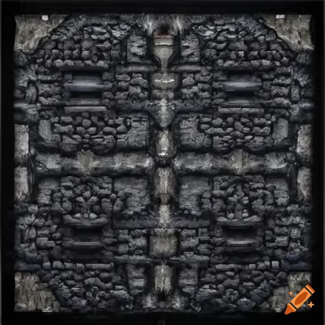 Wet Ruins Wall Tiles In A H R Giger Inspired 2d Metroid Game On Craiyon