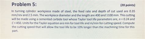 Solved Problem Points Peripheral Milling Operation Chegg
