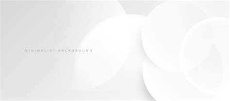 Abstract Minimalist White Background With Circular Elements 41414396
