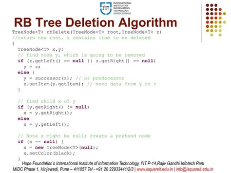 red black tree insertion and deletion ppt