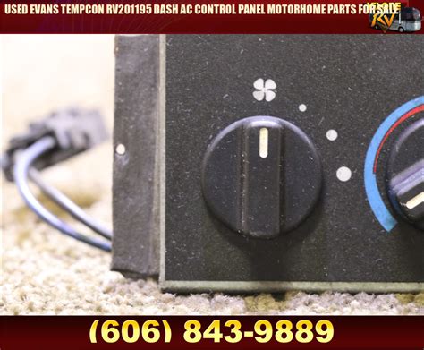 Rv Components Used Evans Tempcon Rv201195 Dash Ac Control Panel