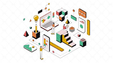 Ui Design Isometric Illustration Graphics Motion Array