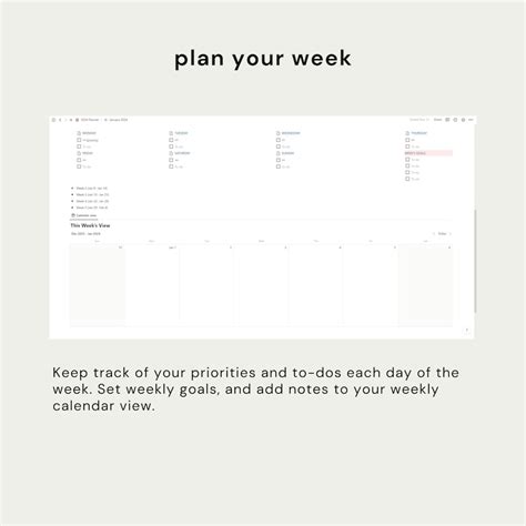 Notion Planner Template For Beginners Planner Template Notion Habit Tracker Weekly