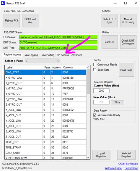 ADIS X Scale Sync Mode Demonstration Documents MEMS Inertial Sensors EngineerZone