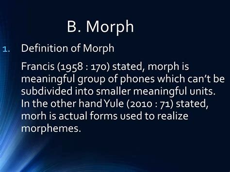 Types Of Morpheme Presentation Pptx