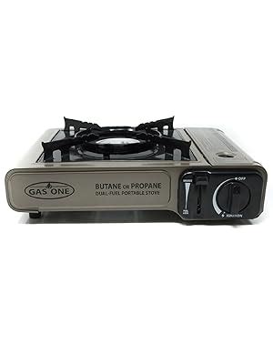 GasOne New GS 3400P Dual Fuel Portable Propane And Backpacking Gas Stove Burner With Carrying
