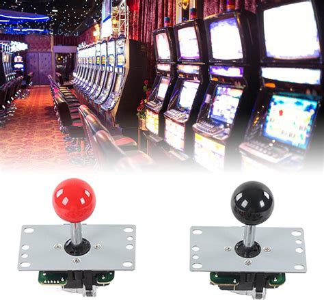 Jeanoko DIY Arcade Joystick Player LED Arcade DIY Kit Red And Black Encoder Removable Ball For