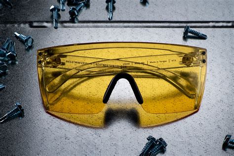 Lazer Face Z87 Yellow Tint Safety Glasses Heat Wave Visual