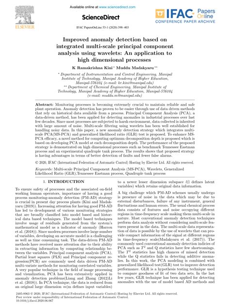 Pdf Improved Anomaly Detection Based On Integrated Multi Scale