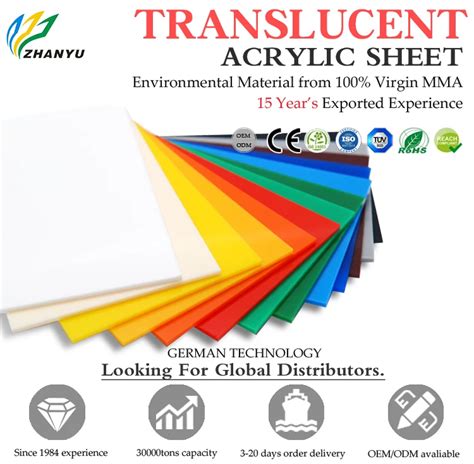 Wholesale Color Fluorescent Perspex Translucent Acrylic Board Buy
