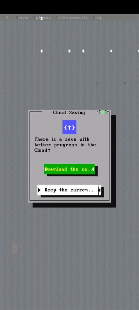 Just A Pb Dos Cloud Save Screen Rprogressbar95