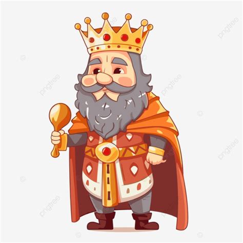 King Clipart Character King Holding Crown Cartoon Vector King Clipart Cartoon Png And Vector