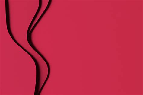 추상 컬러 종이 질감 배경입니다 기하학적 모양과 생생한 자홍색 선의 레이어가 있는 최소 종이 자르기 스타일 구성 상위 뷰 0명에