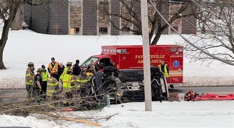 Vehicle Crashes Into Tree Rolls Over And Into Other Car In