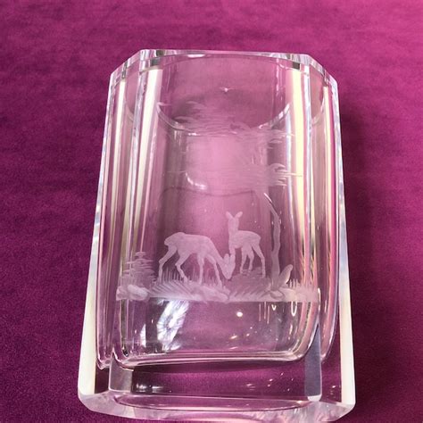 Cut Glass Vase Etsy