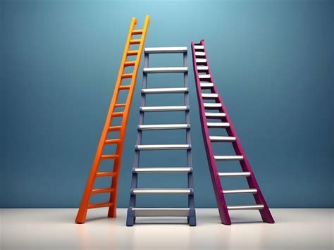 Premium Photo Value Ladder Concept Cartoon Ladder Depicting Price