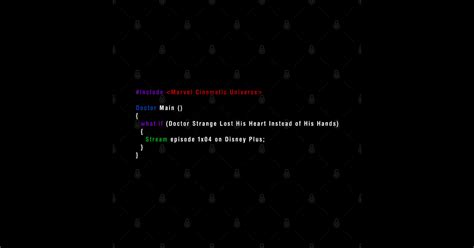 Doctor Main Marvel Coding Coding Sticker Teepublic