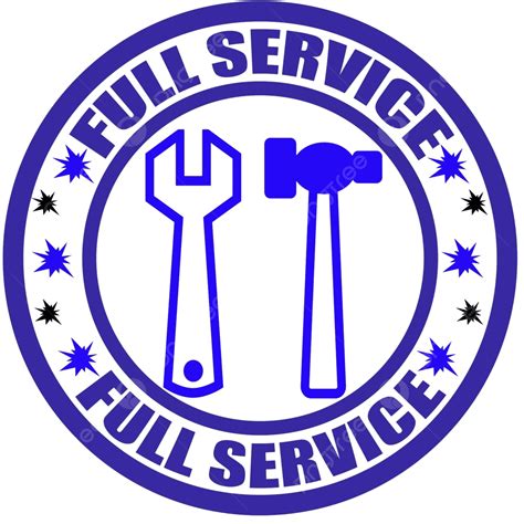 Full Service Service Sign Illustration Vector Service Sign