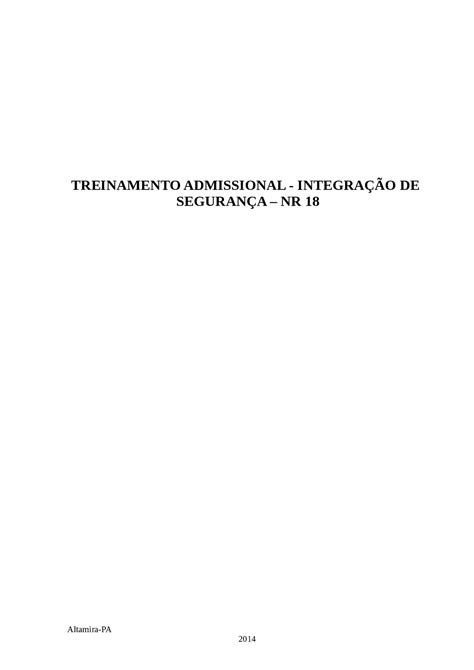Segurança Do Trabalho Docsity