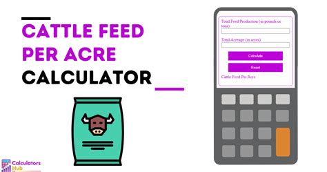Cattle Feed Per Acre Calculator