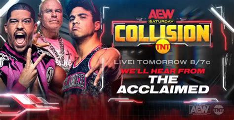 The Acclaimed Added To Tomorrows Aew Collision Premiere