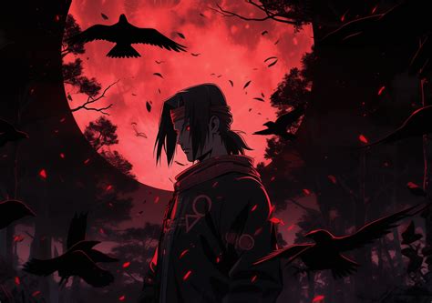 2560x1800 Resolution Itachi Uchiha 4k Naruto Red Night 2560x1800