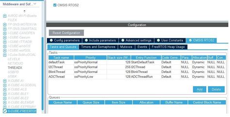 Stm32cubeide Cannot Add Freertos Task Stmicroelectronics Community