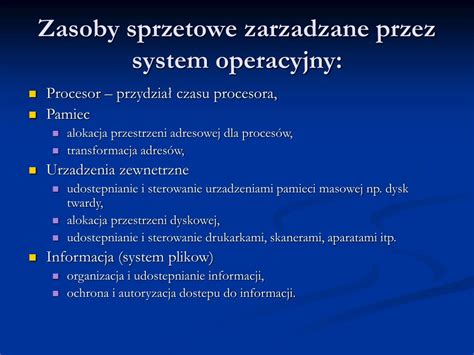 PPT Charakterystyka Systemów operacyjnych dla PC PowerPoint