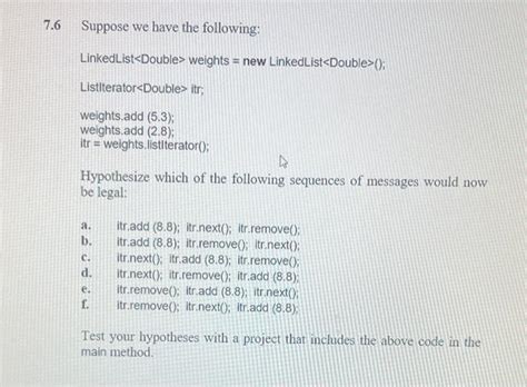 Solved 6 Suppose We Have The Following LinkedList