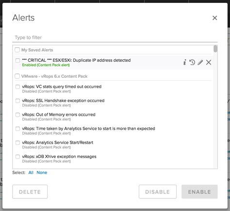Log Insight User Alert History SFlanders