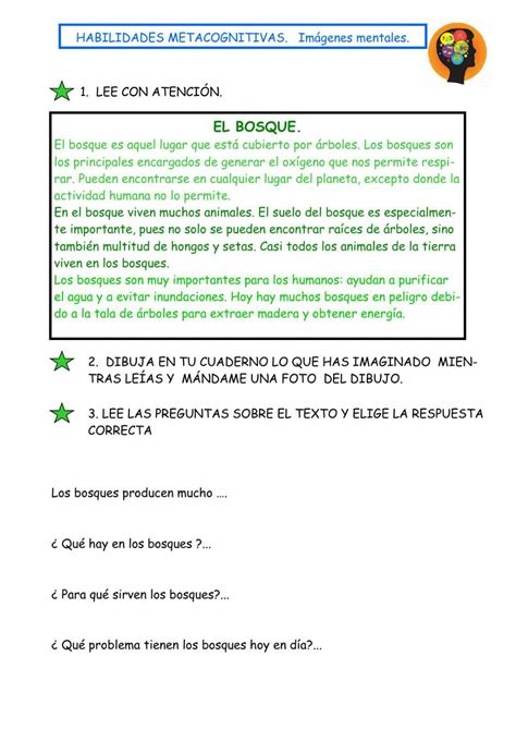 Metacognición Worksheet Live Worksheets