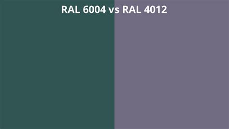 Ral 6004 Vs 4012 Ral Colour Chart Uk